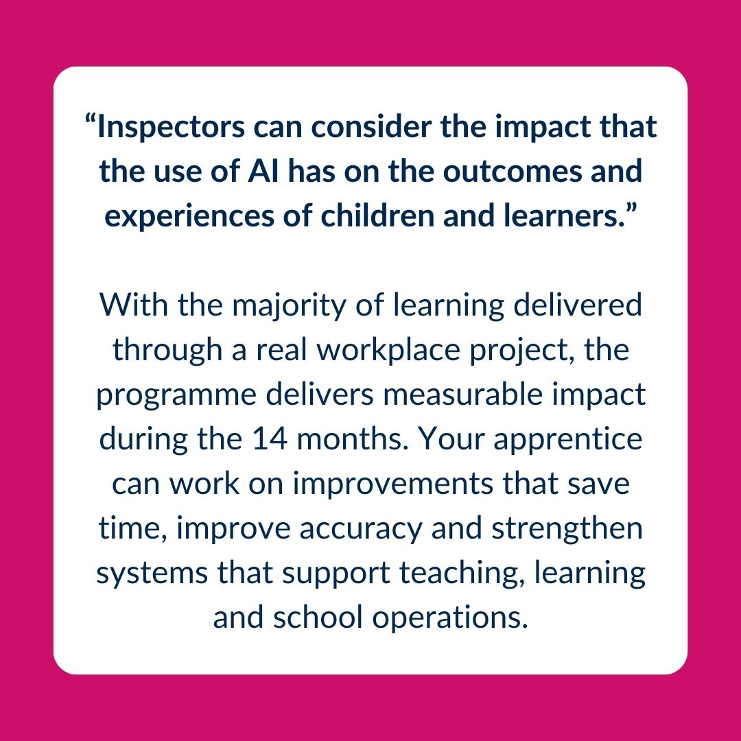 Invitation to apply for the AI Practitioner for Schools Apprenticeship ...
