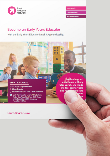 Level 3 Early Years Educator (EYE) Apprenticeship | Best Practice Network